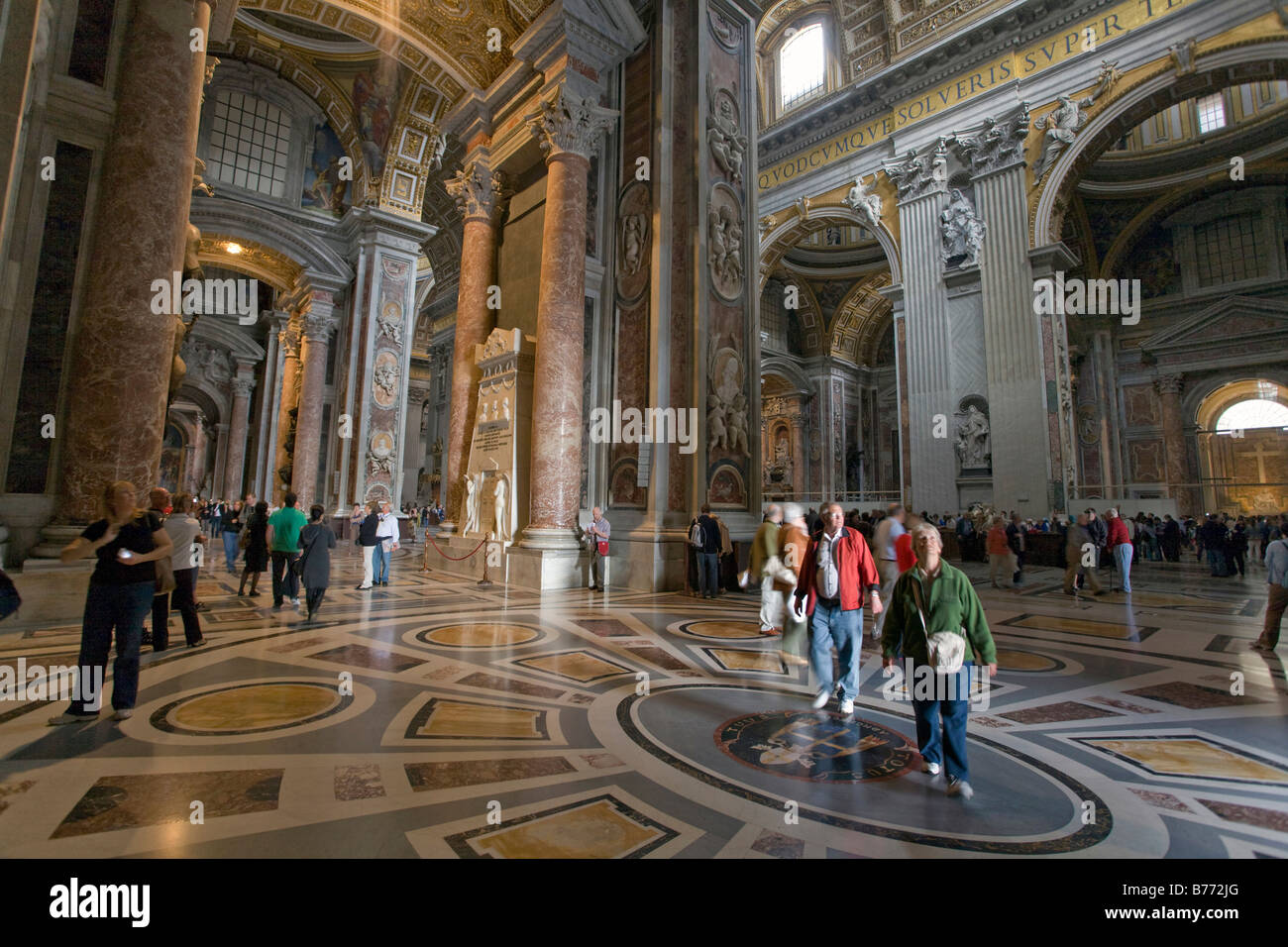 Interior of St Peter s Basilica Rome Italy Stock Photo - Alamy