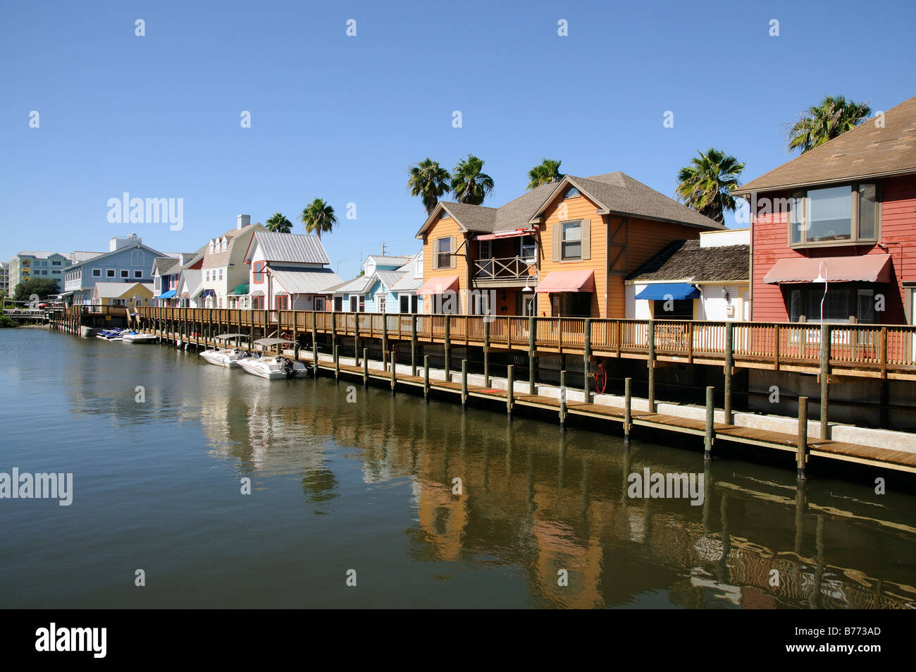 Waterfront marina housing Siesta Key Sarasota Florida USA Stock Photo ...