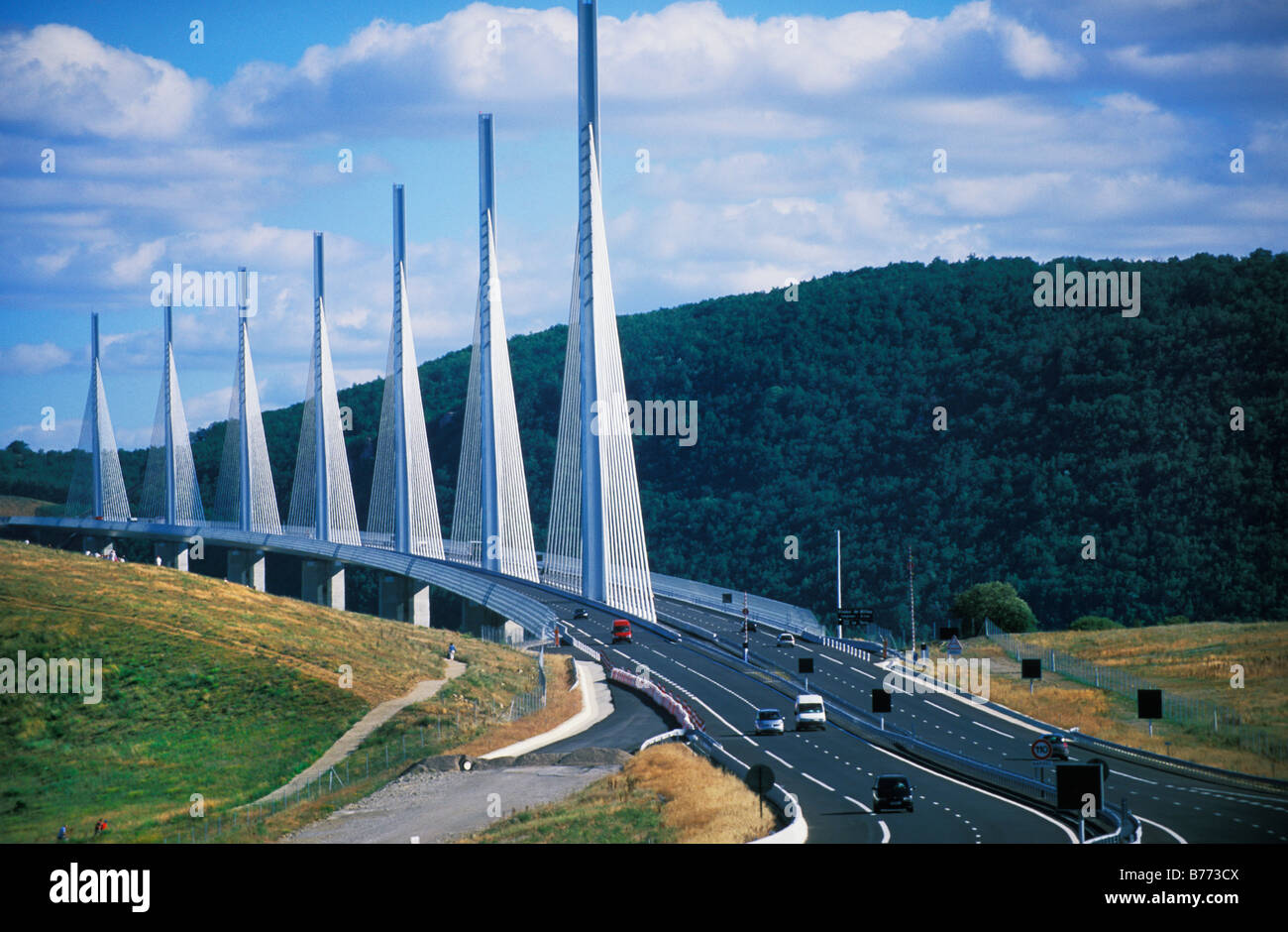 The Viaduct De Millau Viaduc De Millau High Resolution Stock ...