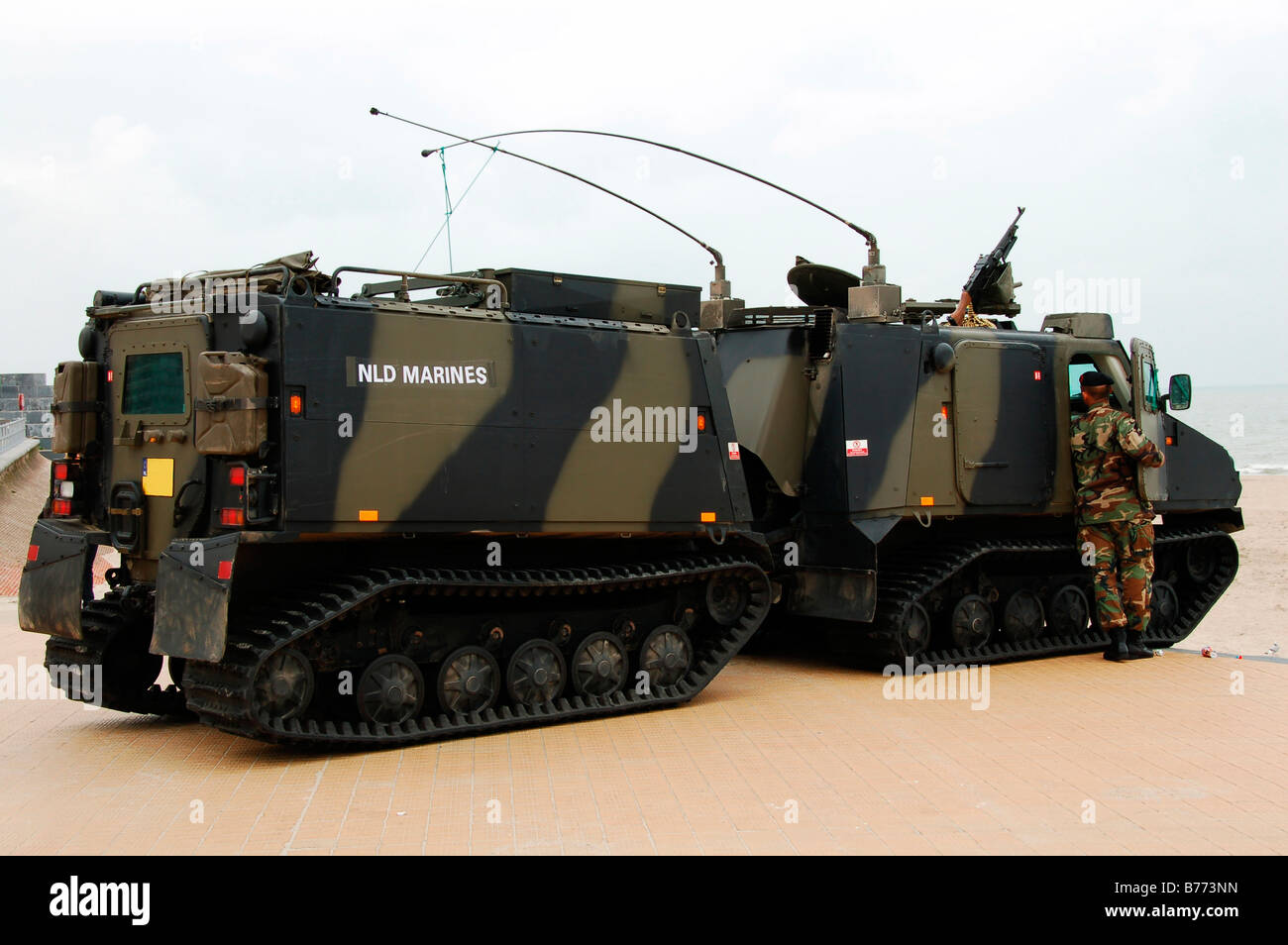 The Bandvagn BvS10 Viking used by the Dutch Royal Marines Stock Photo ...