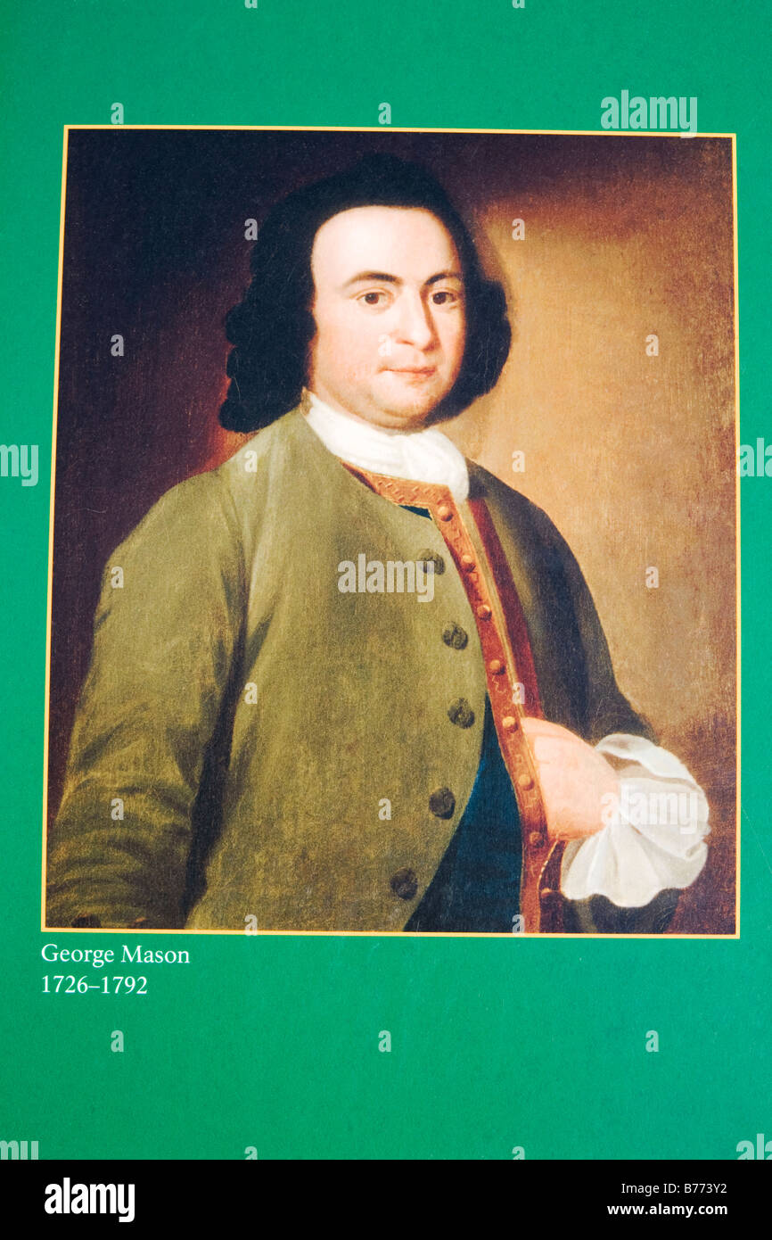 George mason portrait hi-res stock photography and images - Alamy