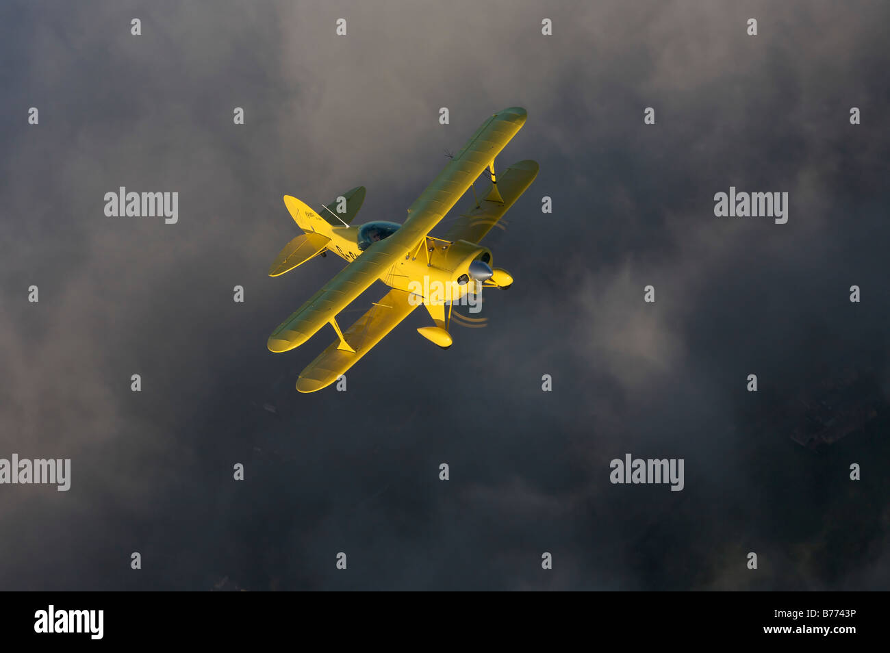 Pitts S2A Two Seater Aerobatic Aircraft in flight Stock Photo - Alamy