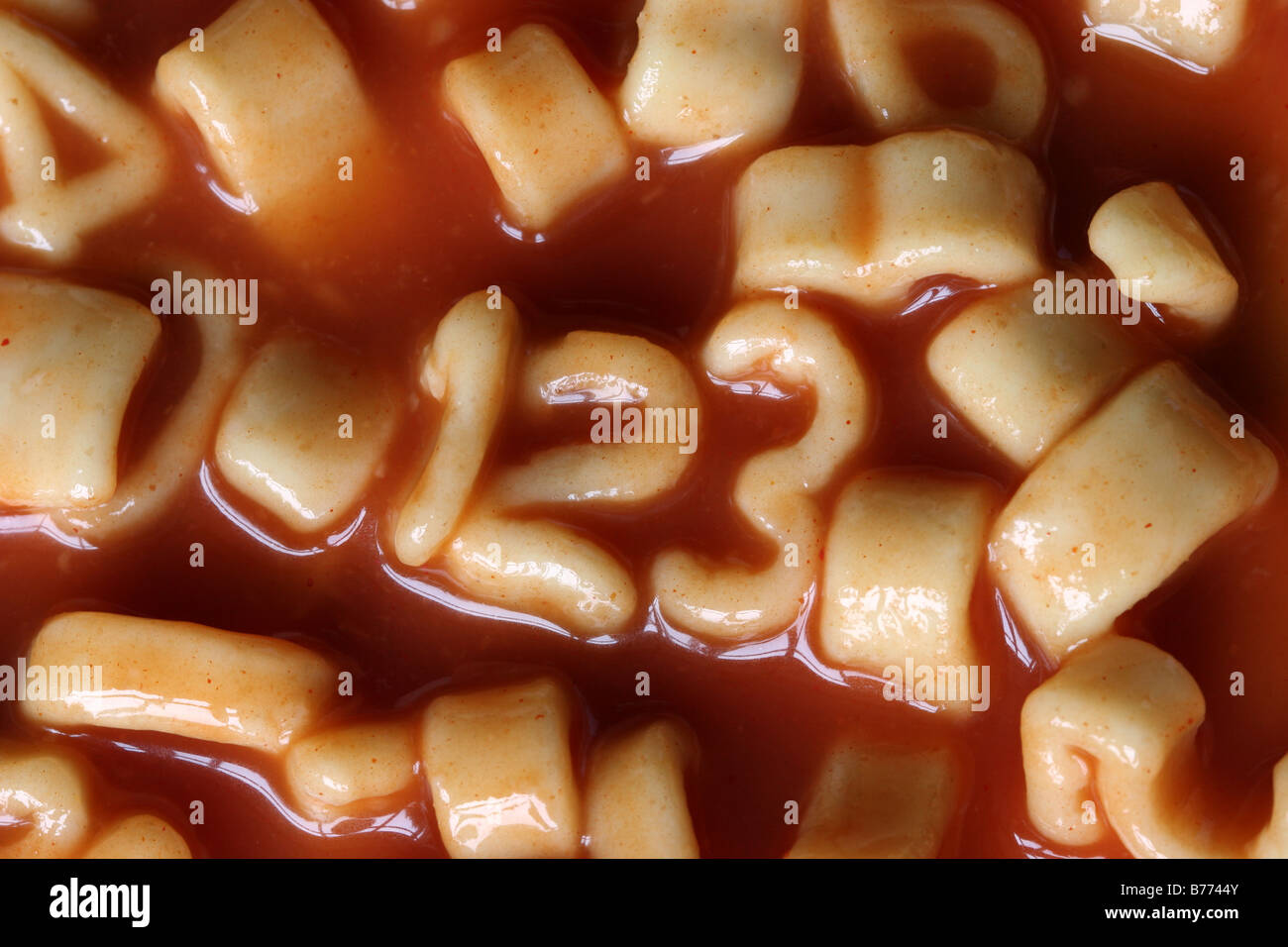 Spaghetti Numbers One Two Three Stock Photo - Alamy