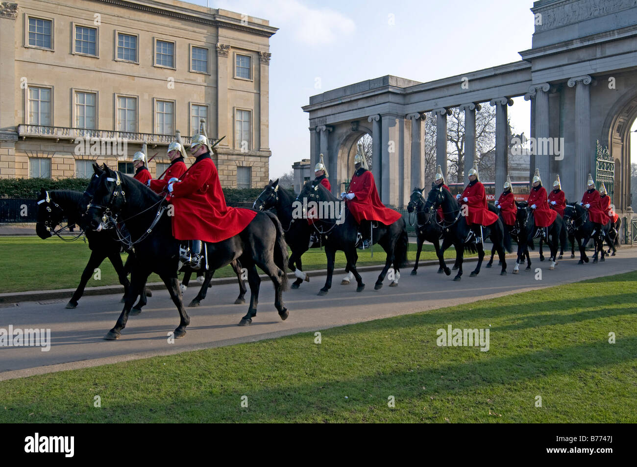 The Royal Mounted Household Cavalry in London, England UK Stock Photo ...