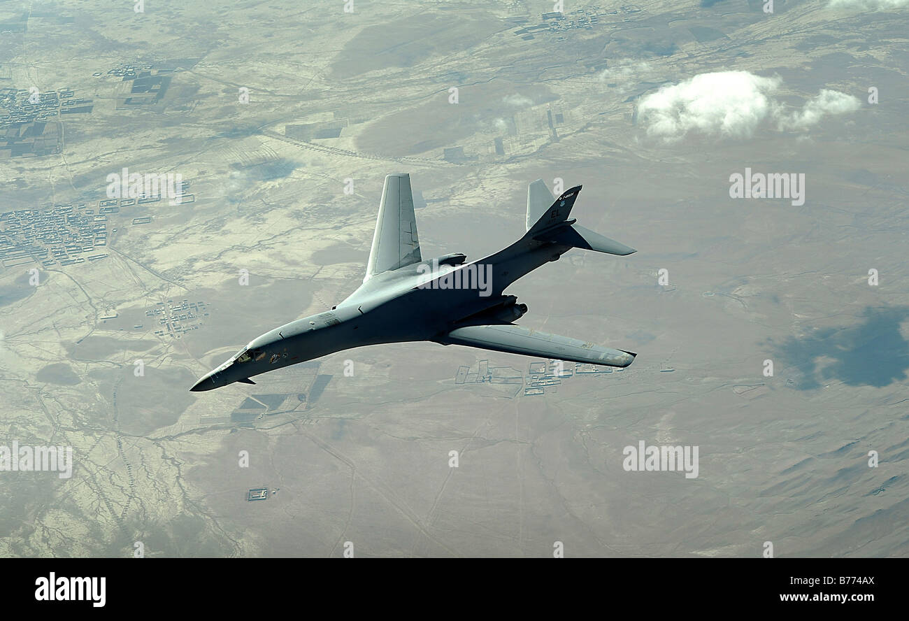 December 10 2008 - A U.S. Air Force B-1B Lancer on a combat patrol over ...