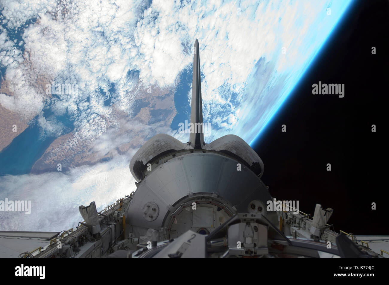 Space Shuttle Endeavour's payload bay Stock Photo - Alamy