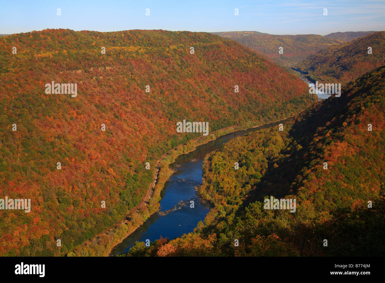 View From Overlook, Grand View Park, New River Gorge National River ...