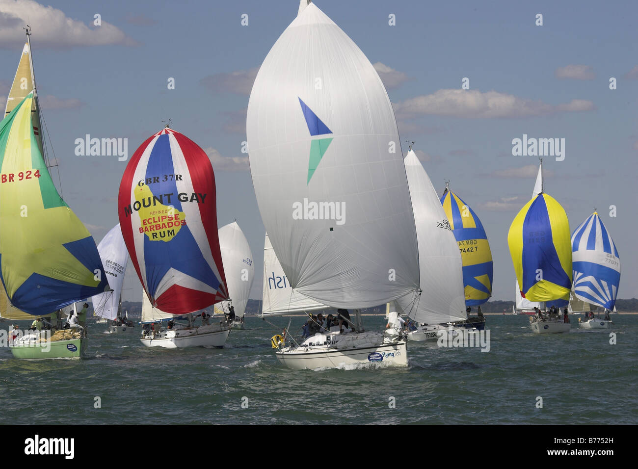 Yacht Racing Cowes Week 2007 Stock Photo - Alamy