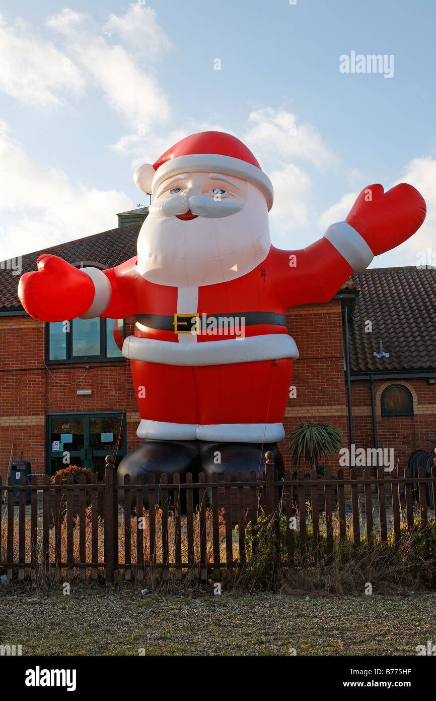 Inflatable Father Christmas Stock Photo - Alamy