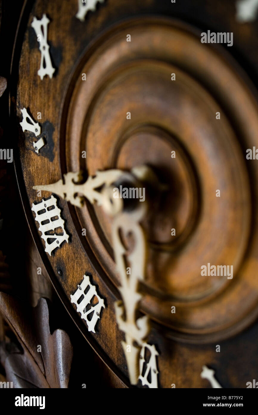 An old wooden cuckoo clock Stock Photo - Alamy