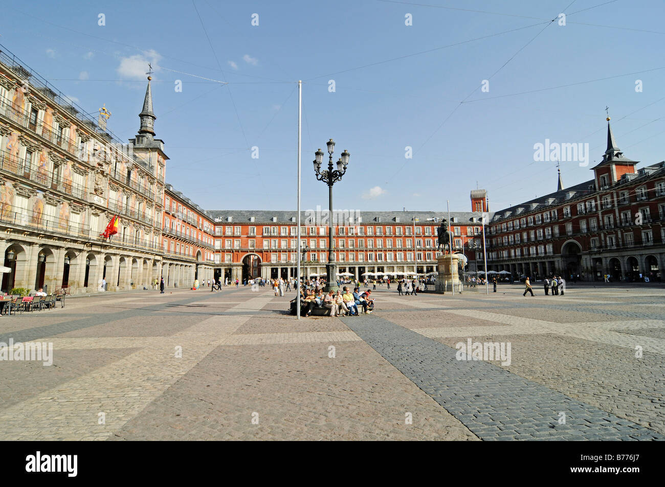 Plaza Mayor, square, buildings, Madrid, Spain, Europe Stock Photo - Alamy