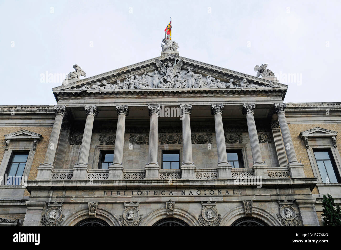 Front, Biblioteca Nacional, national library, Madrid, Spain, Europe ...