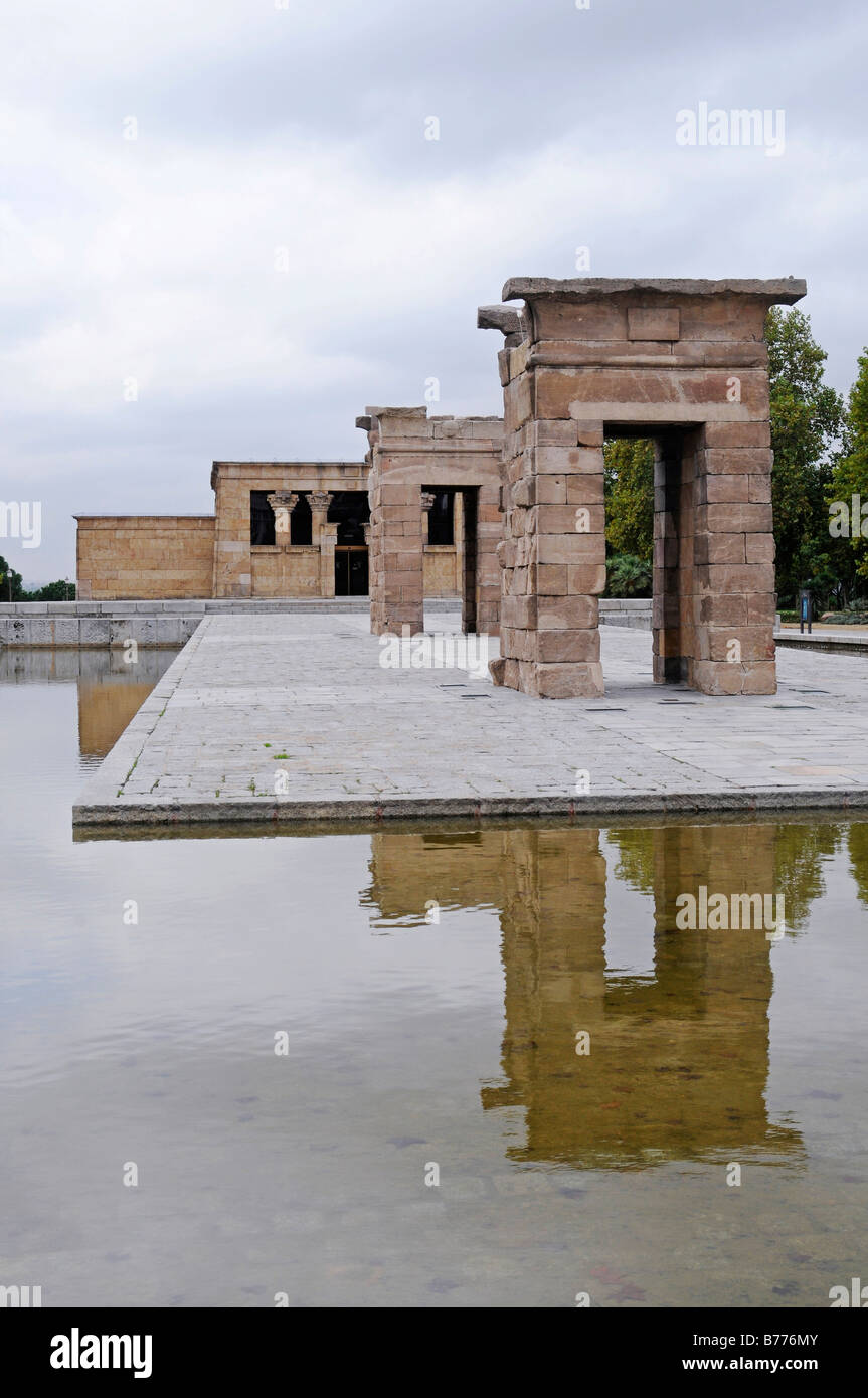 Templo de Debod, ancient Egyptian temple, Madrid, Spain, Europe Stock ...