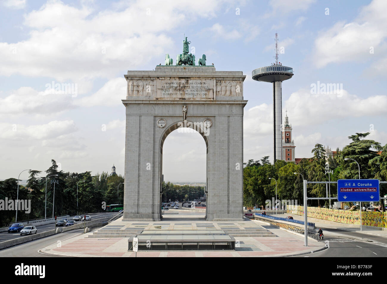 Arco de la Victoria, triumphal arch, Faro de Moncloa, Moncloa Tower ...