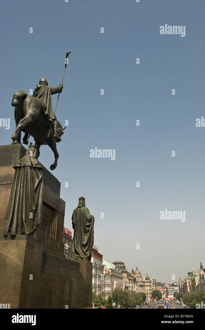 Wenceslas Square Prague Stock Photo - Alamy