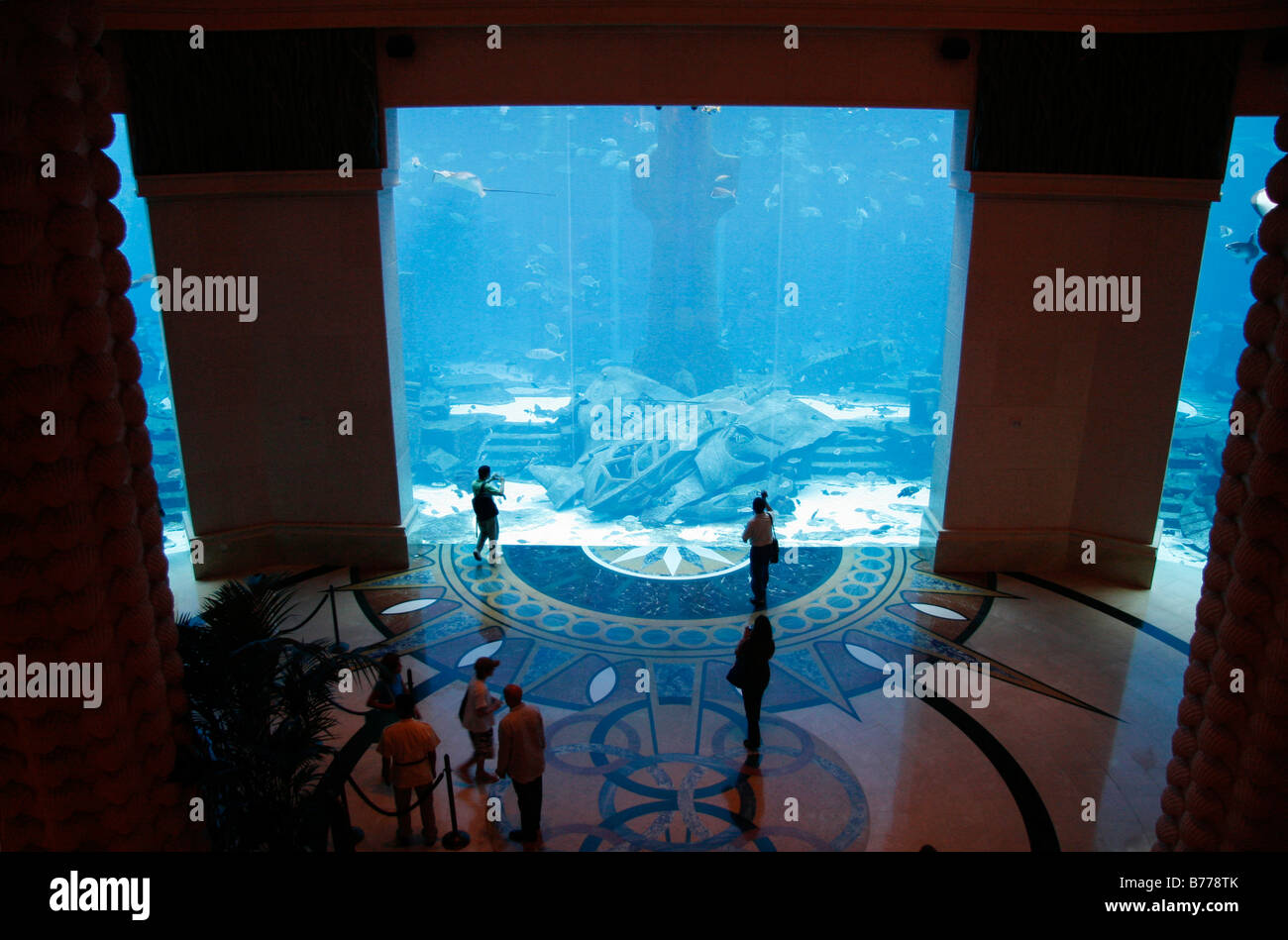 East Tower Lobby, view of the Ambassador Lagoon, eleven million liters ...