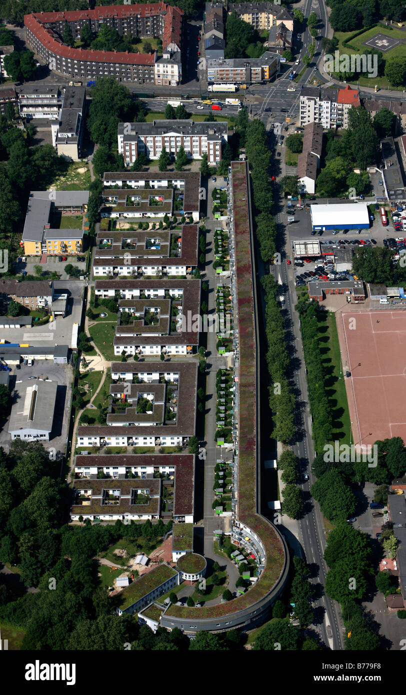 Aerial photo, CEAG estate, IBA, residential block, Muensterstrasse ...