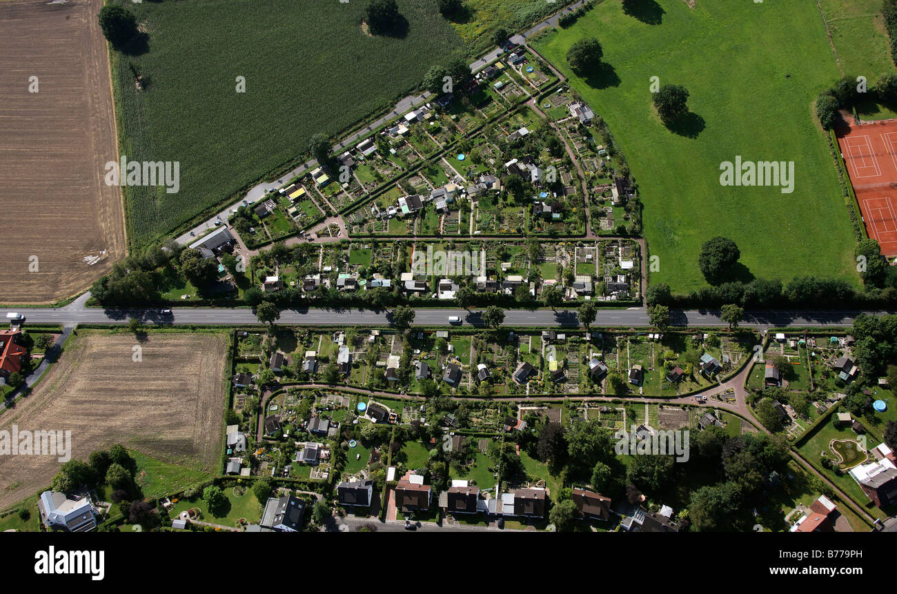 Allotment aerial view hi-res stock photography and images - Alamy
