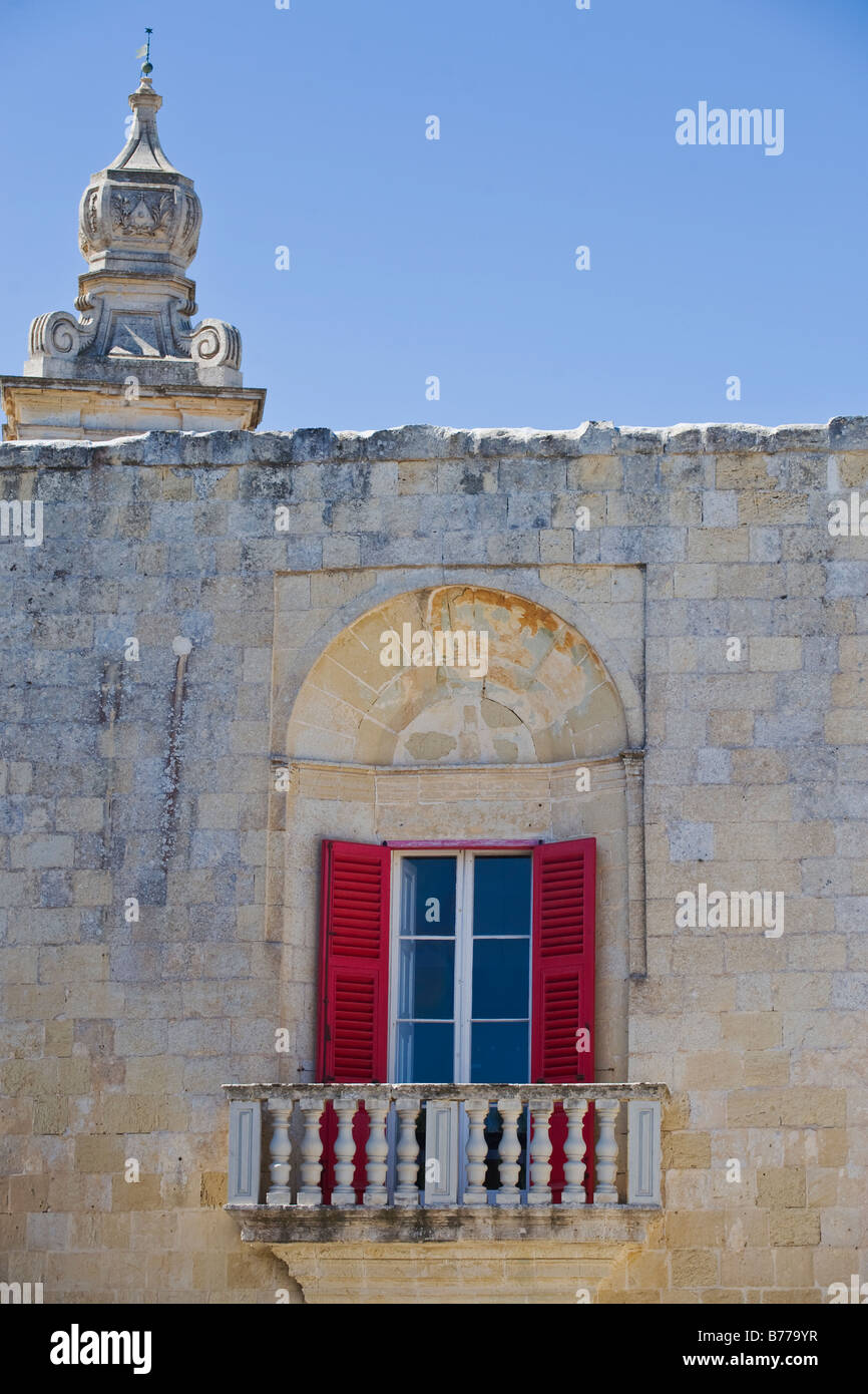 Window of old building, Mdina, Malta Stock Photo - Alamy