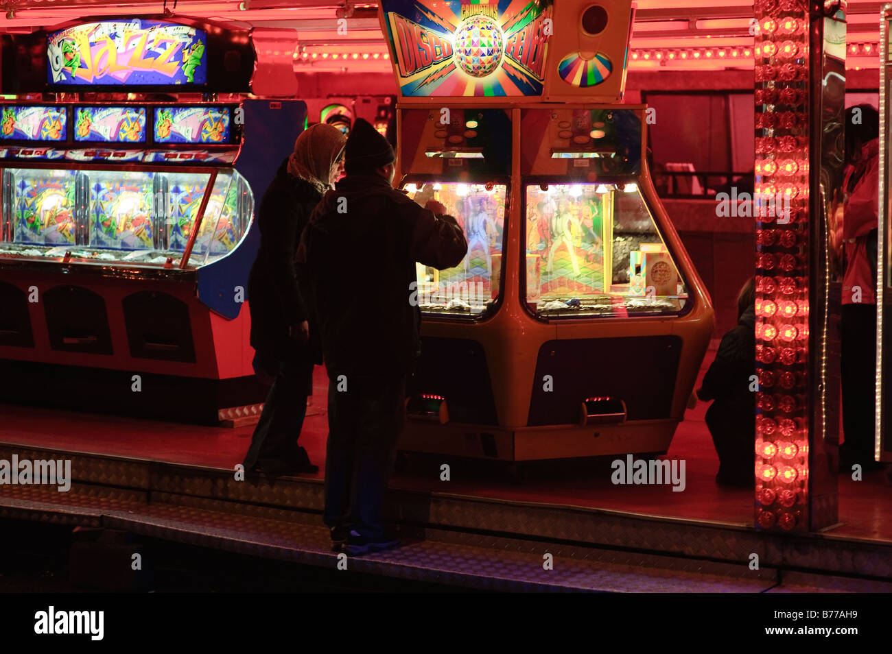 Fruit machine stall at Funfair, Edinburgh's Christmas Winter Wonderland ...