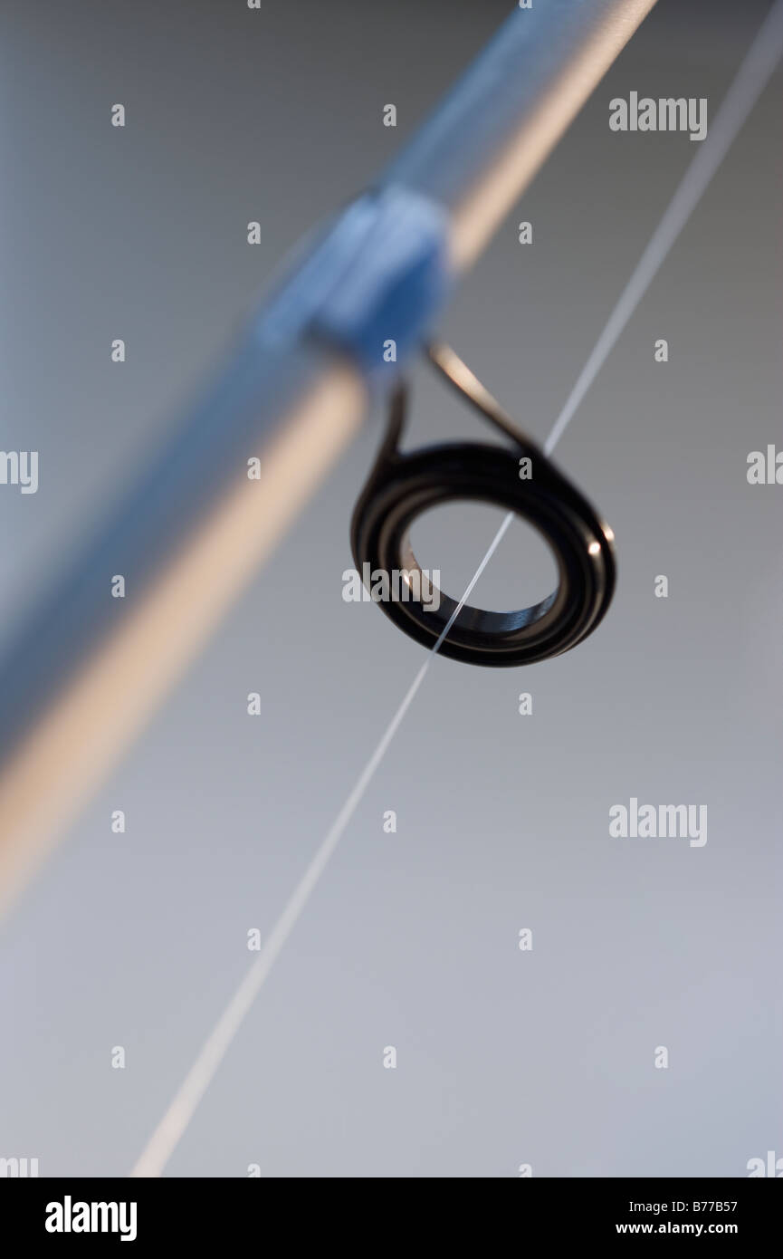 Close up of fishing line on pole Stock Photo - Alamy