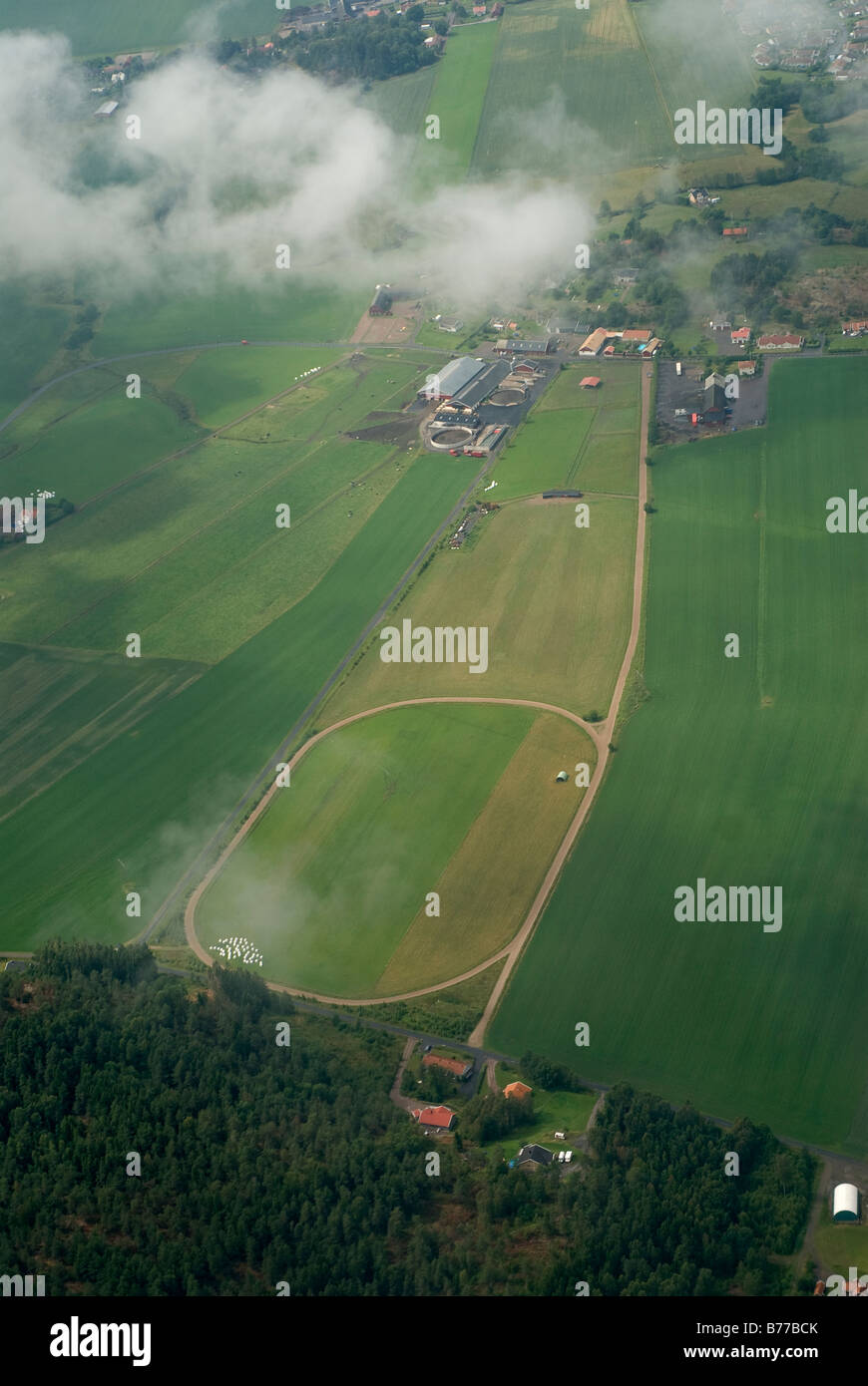 Air view swedish country side, Sweden Stock Photo - Alamy