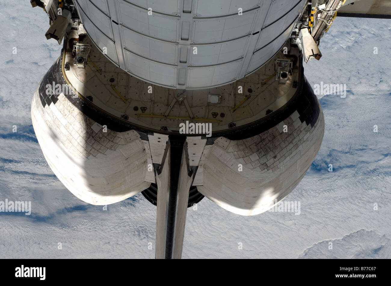 The aft portion of the Space Shuttle Endeavour Stock Photo - Alamy