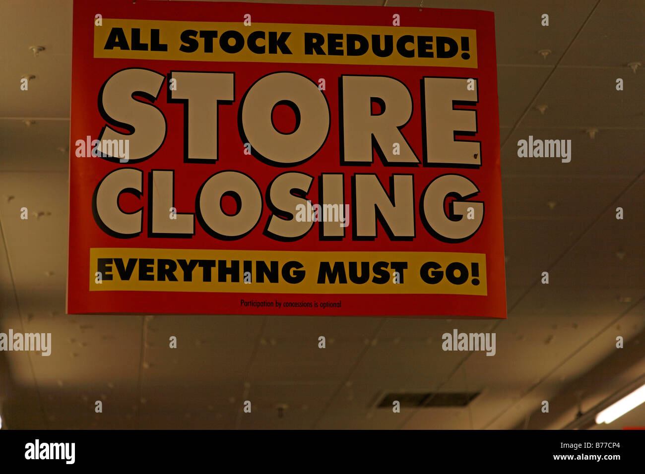 All Stock Reduced Everything Must Go Store Closing sign Woolworths ...