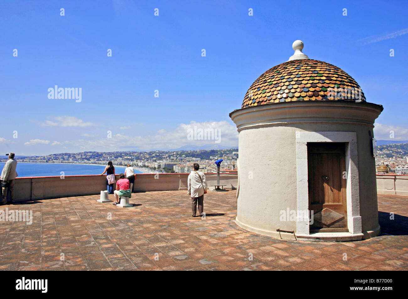 Sentry-box, Tower la Tour Bellanda, Nice, Alpes-Maritimes, Provence ...