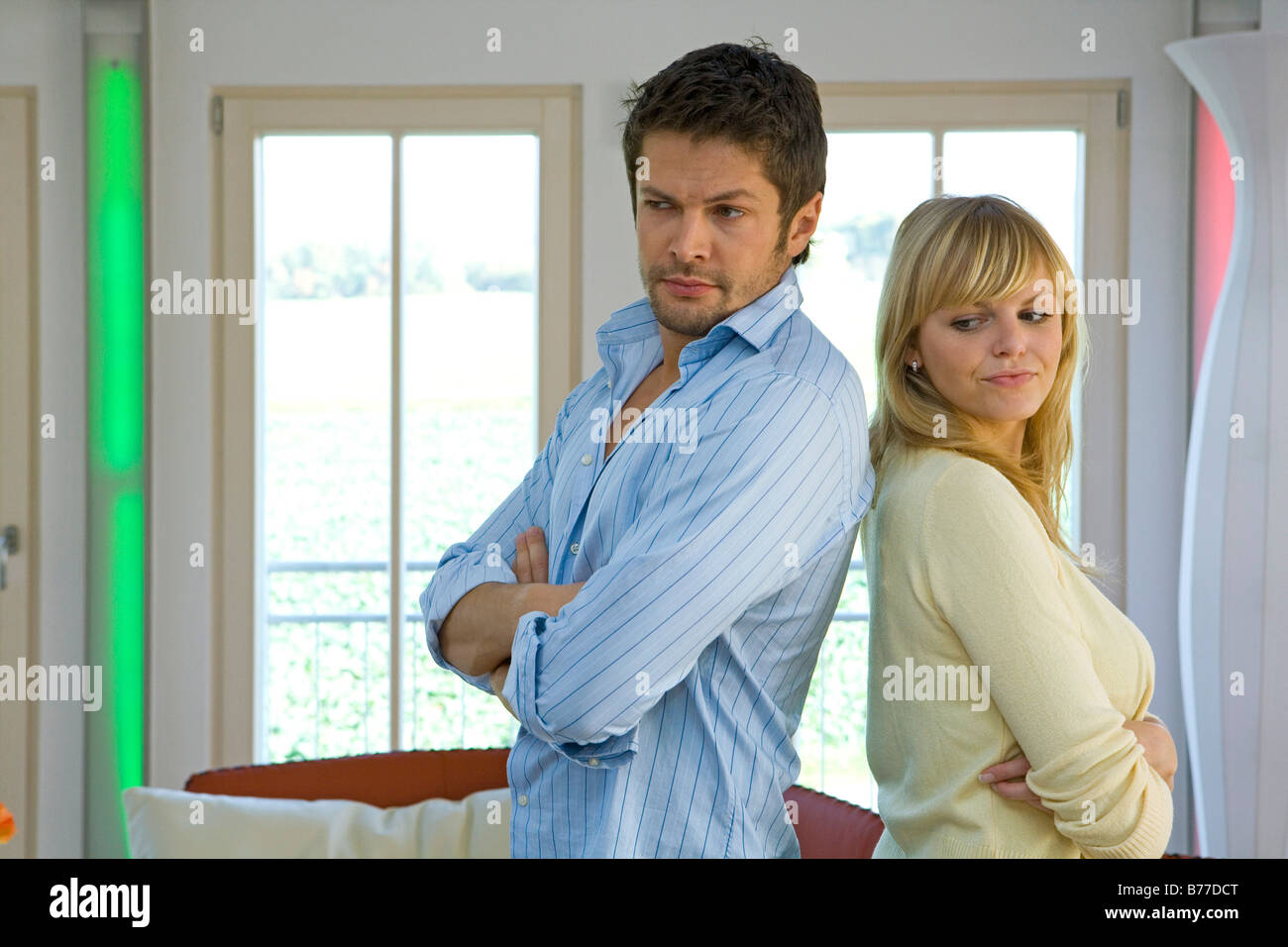 young couple has conflicting Stock Photo - Alamy