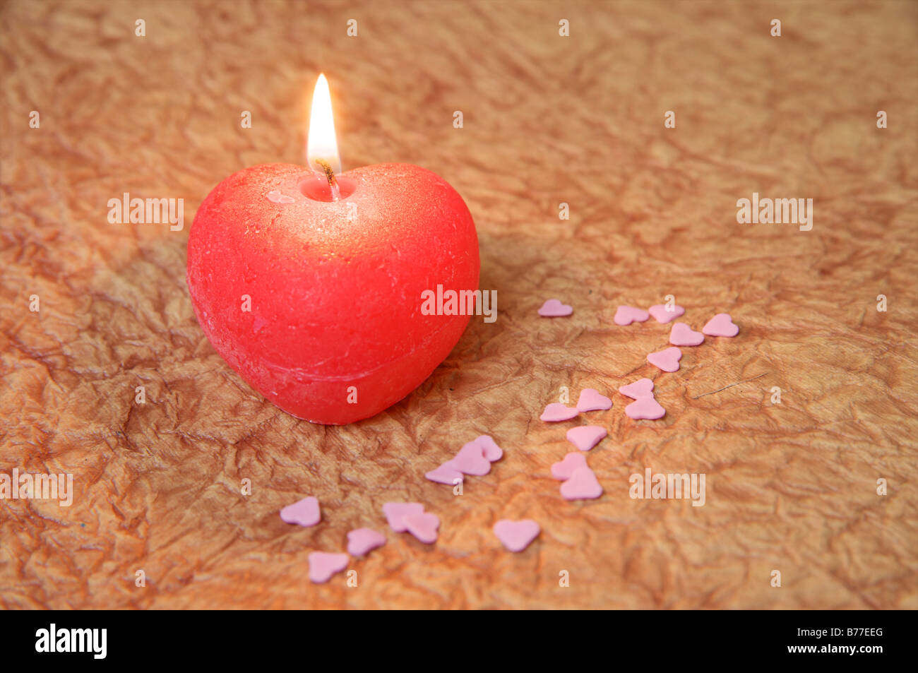 heart shaped candle Stock Photo - Alamy