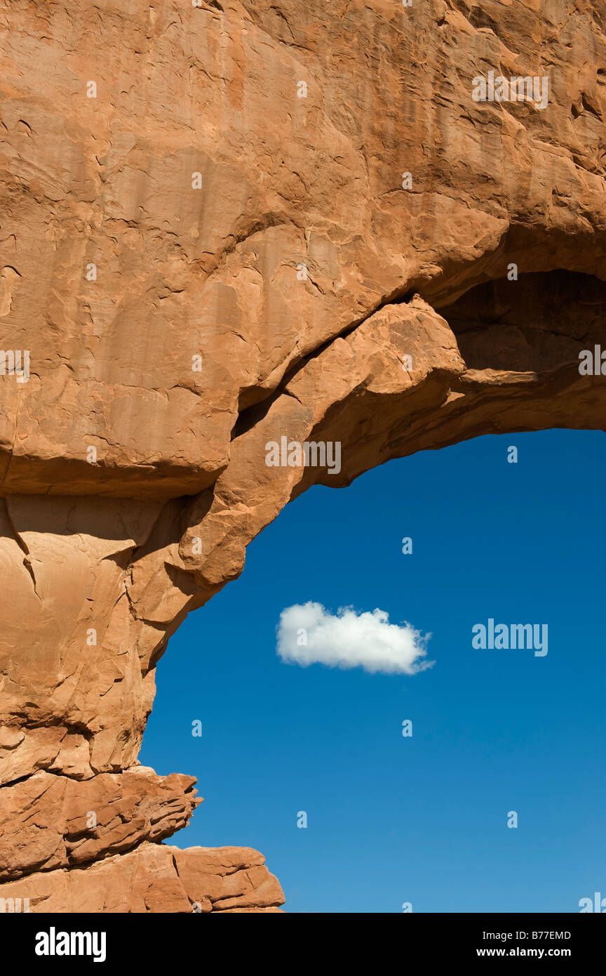 North window arch in the arches national park hi-res stock photography ...