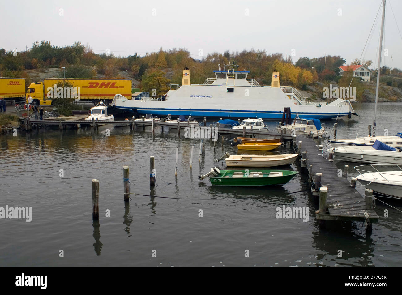 Ferry at the Island of Branno near Gothenburg (Goteborg), Sweden Stock ...