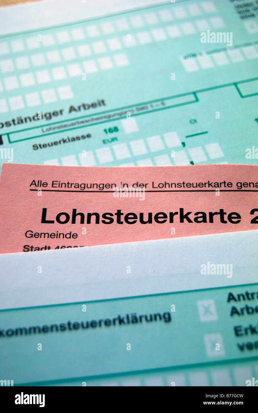 Tax card hi-res stock photography and images - Alamy