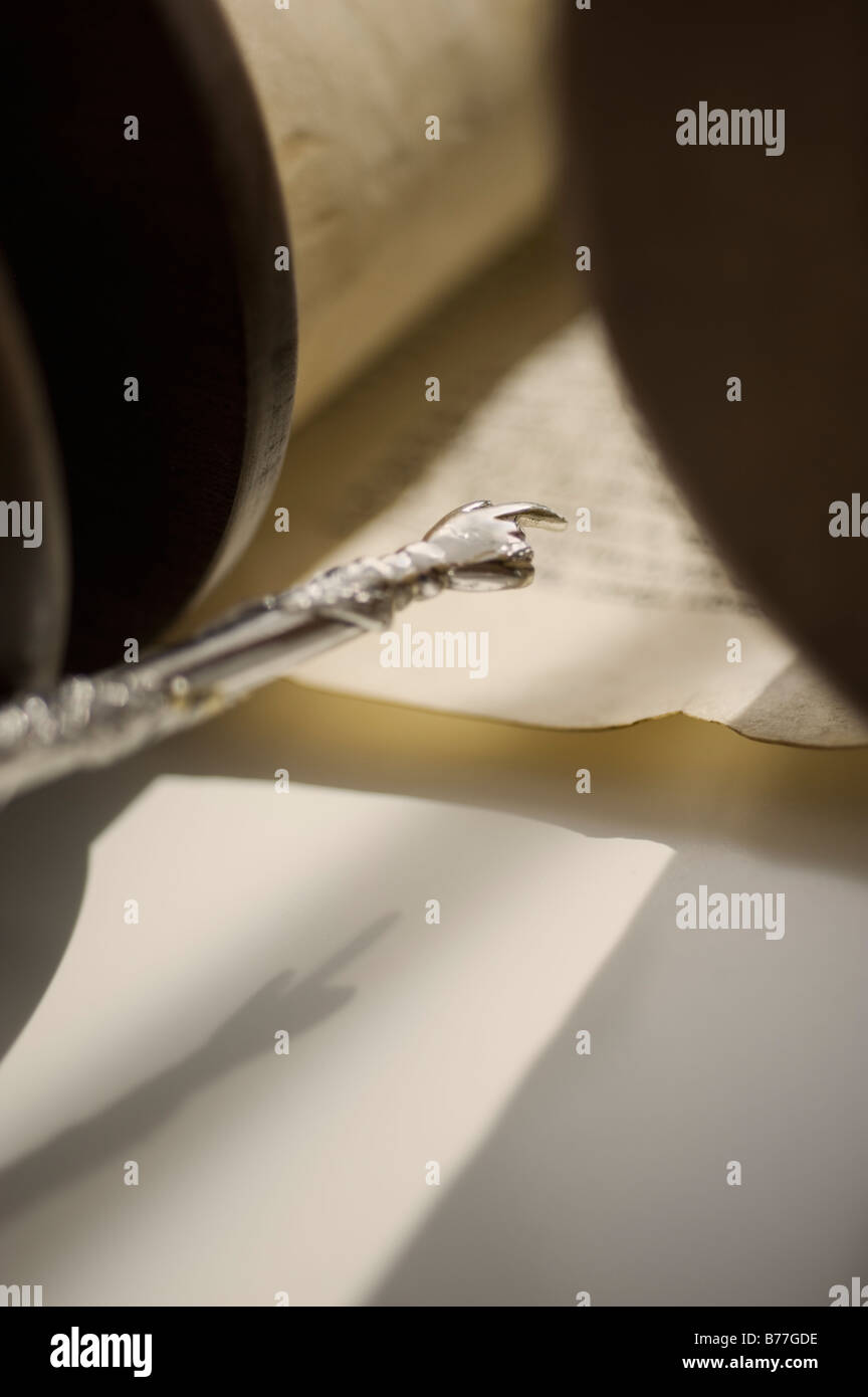Torah scroll pointer hi-res stock photography and images - Alamy