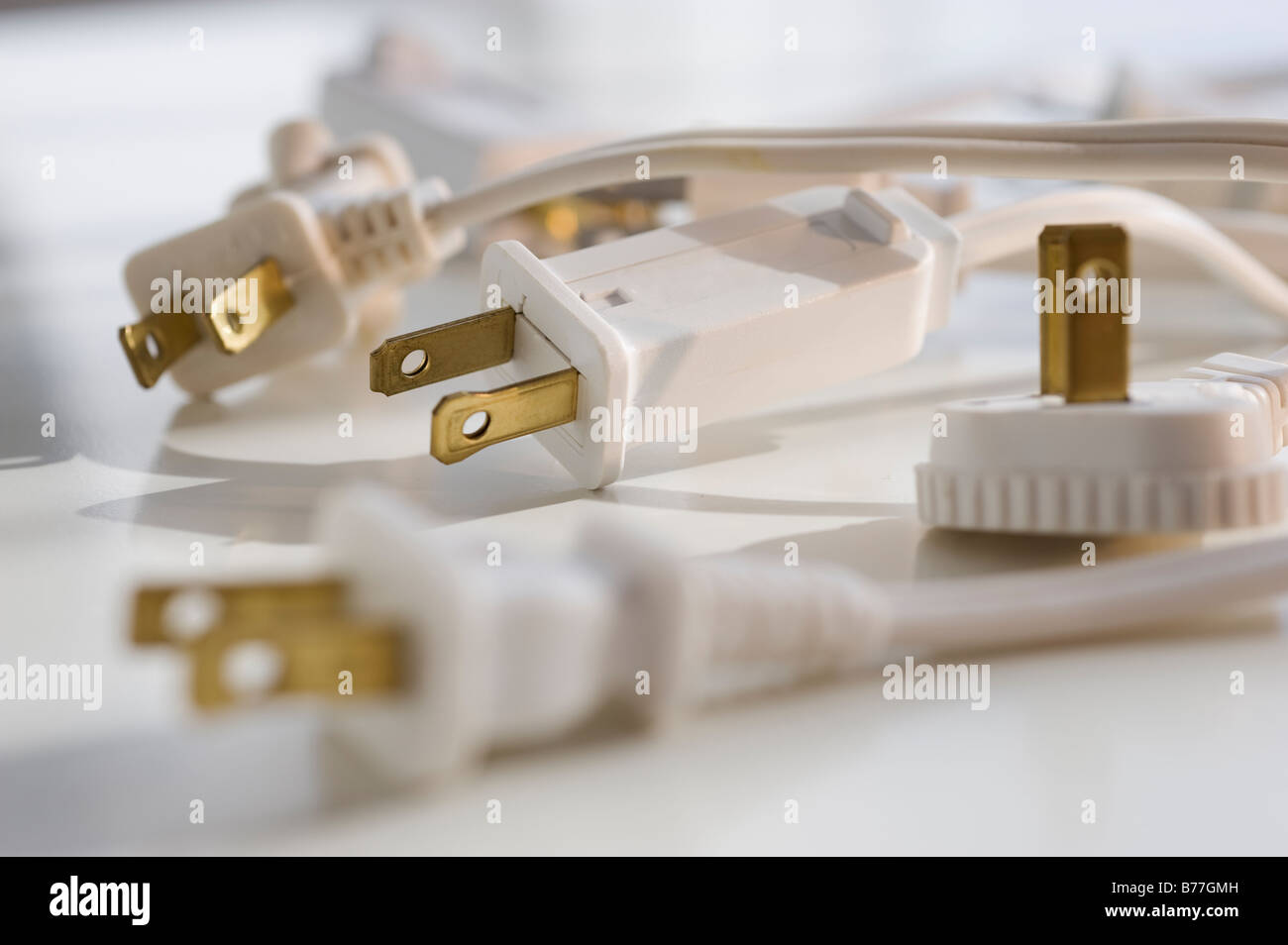 Close up of electrical plugs Stock Photo - Alamy