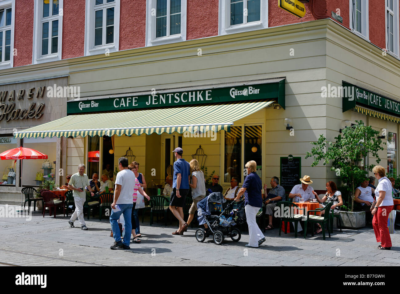 Cafe, Linz, Upper Austria, Europe Stock Photo - Alamy