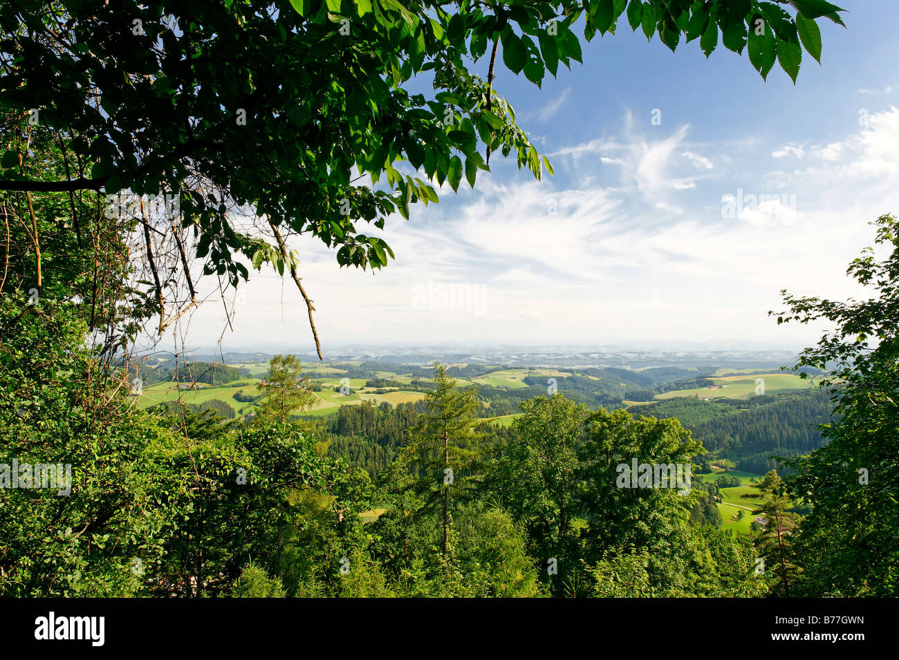 View of the Danube Valley and the Eisenwurzen Mountains from the ...