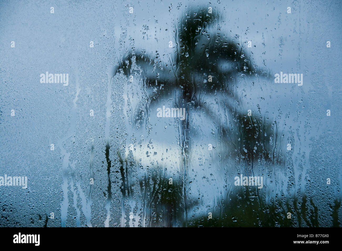 Tropical storm Bermuda from window Stock Photo - Alamy