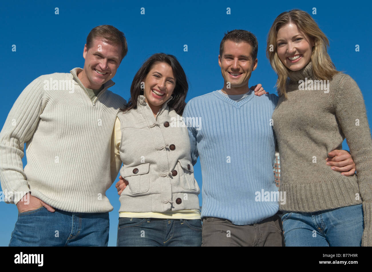 Portrait of couples Stock Photo - Alamy