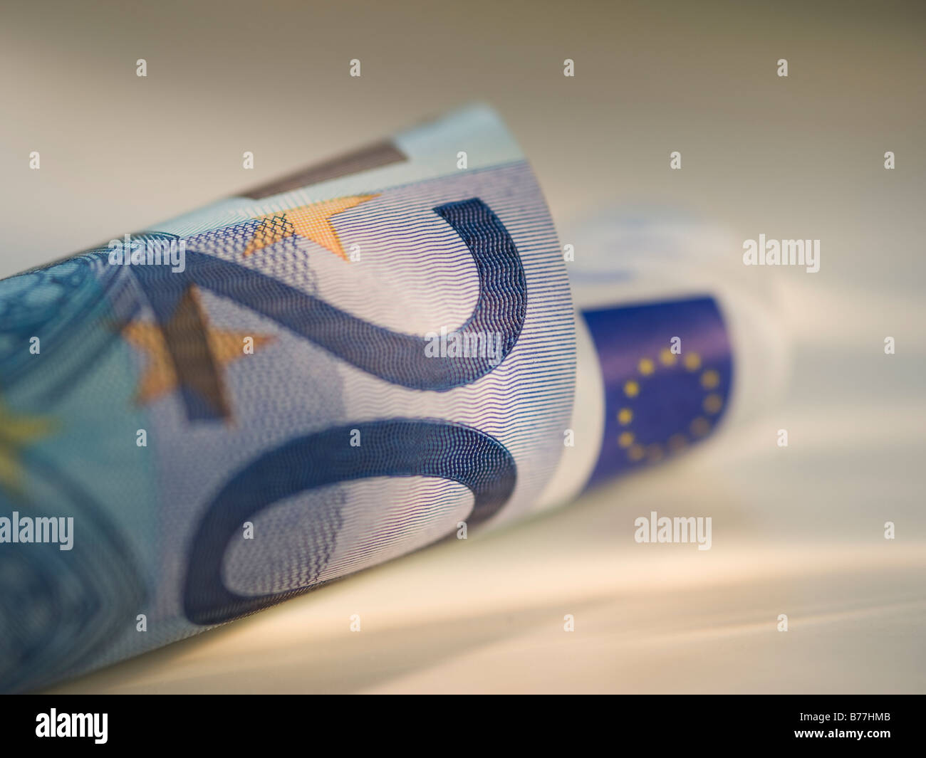 White euro bill hi-res stock photography and images - Alamy