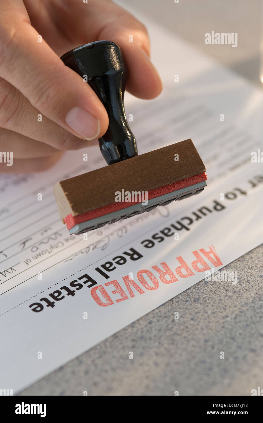 Mortgage approved stamp hi-res stock photography and images - Alamy
