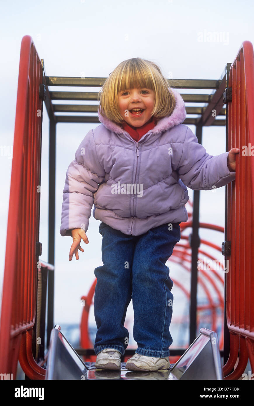 Child daring outdoors hi-res stock photography and images - Alamy