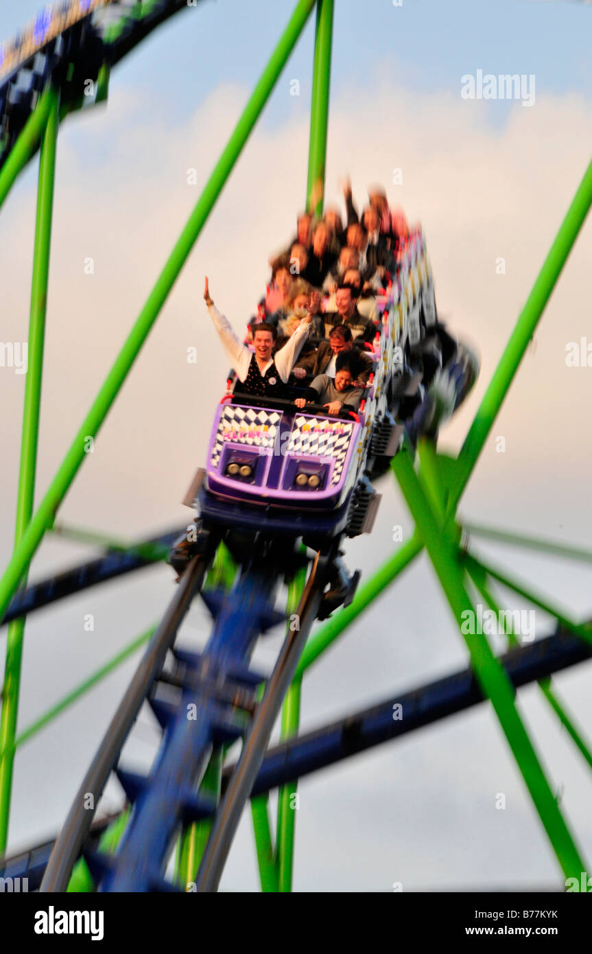 Roller coaster, Octoberfest, Munich, Bavaria, Germany, Europe Stock ...