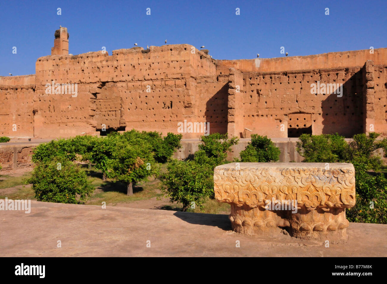 Baadi Palace, Marrakesh, Morocco, Africa Stock Photo - Alamy