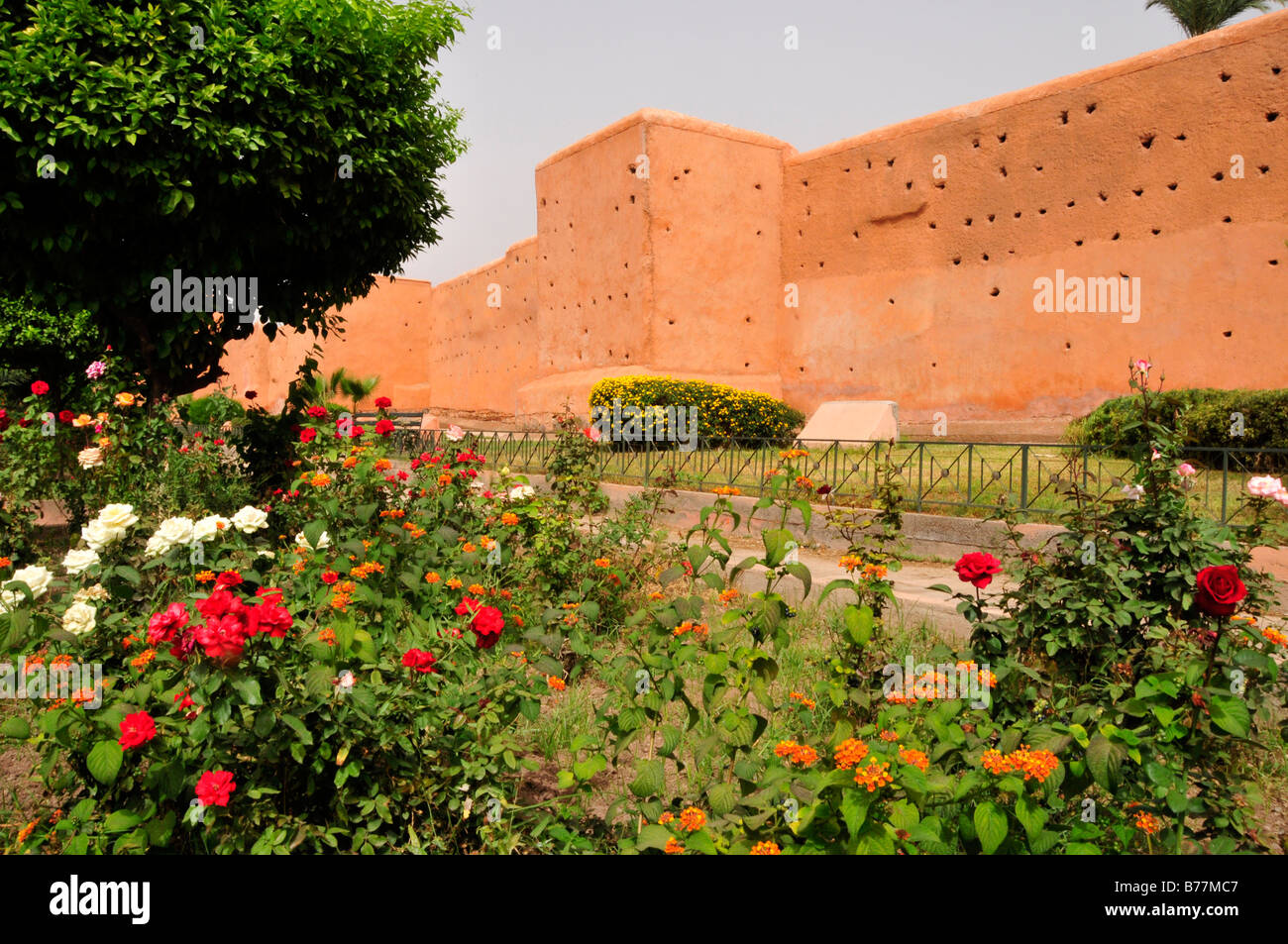 Historic town wall, Marrakech, Morocco, Africa Stock Photo - Alamy