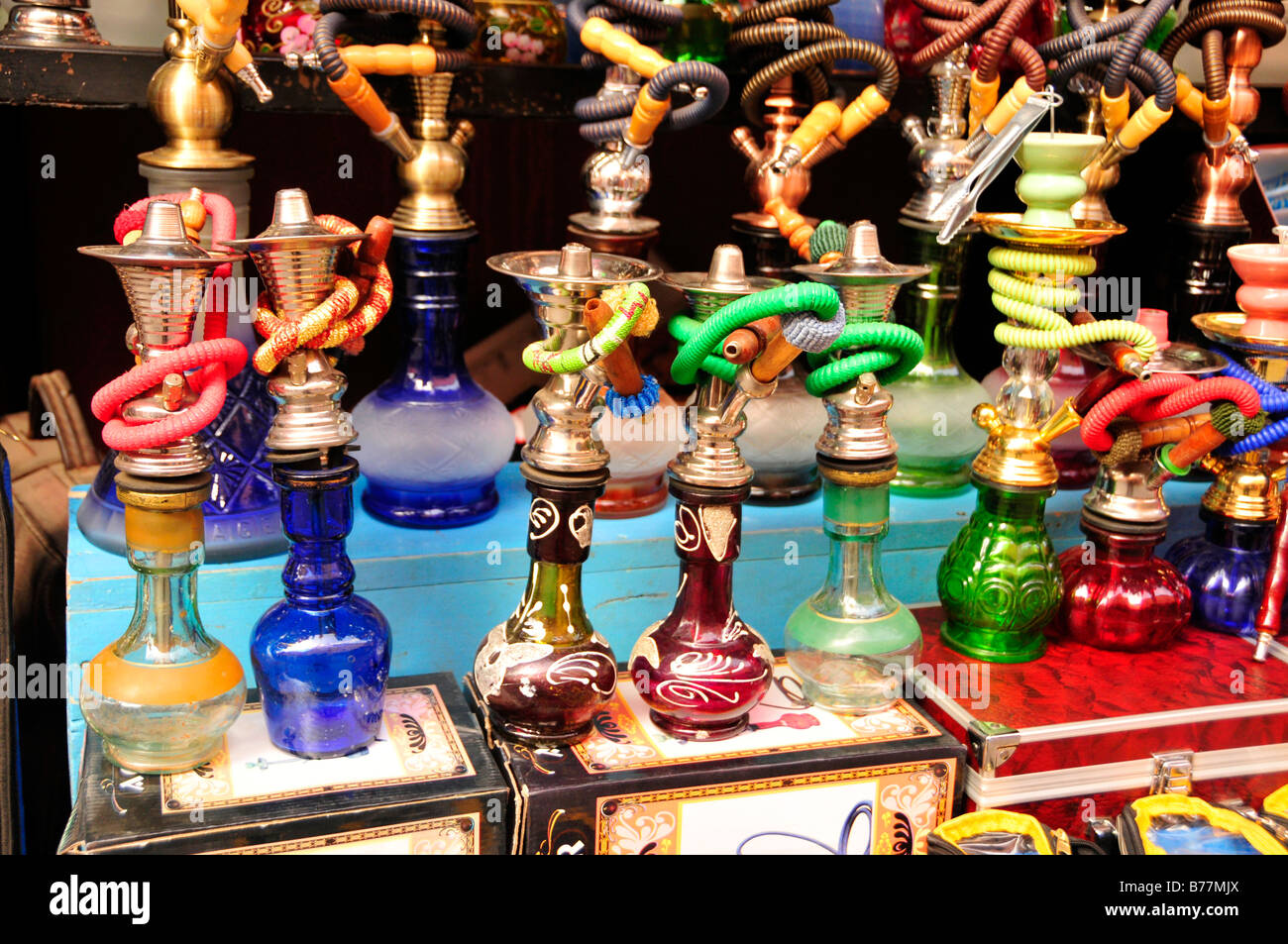 Shisha water pipes in shop hi-res stock photography and images - Alamy