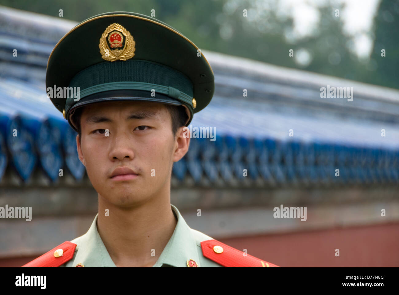 Chinese Policeman,Temple of Heaven, Beijing, China Stock Photo - Alamy