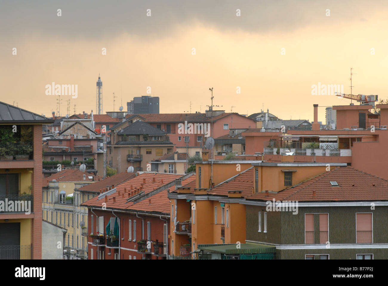 Milan, panorama of houses in Old Bicocca district Stock Photo - Alamy