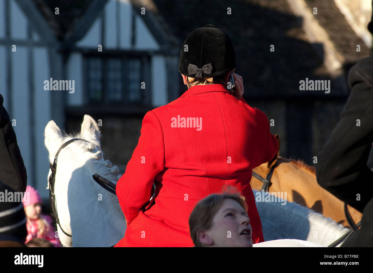 Teh Avon Vale Hunt on it's traditional Boxing day Fox Hunt Stock Photo ...